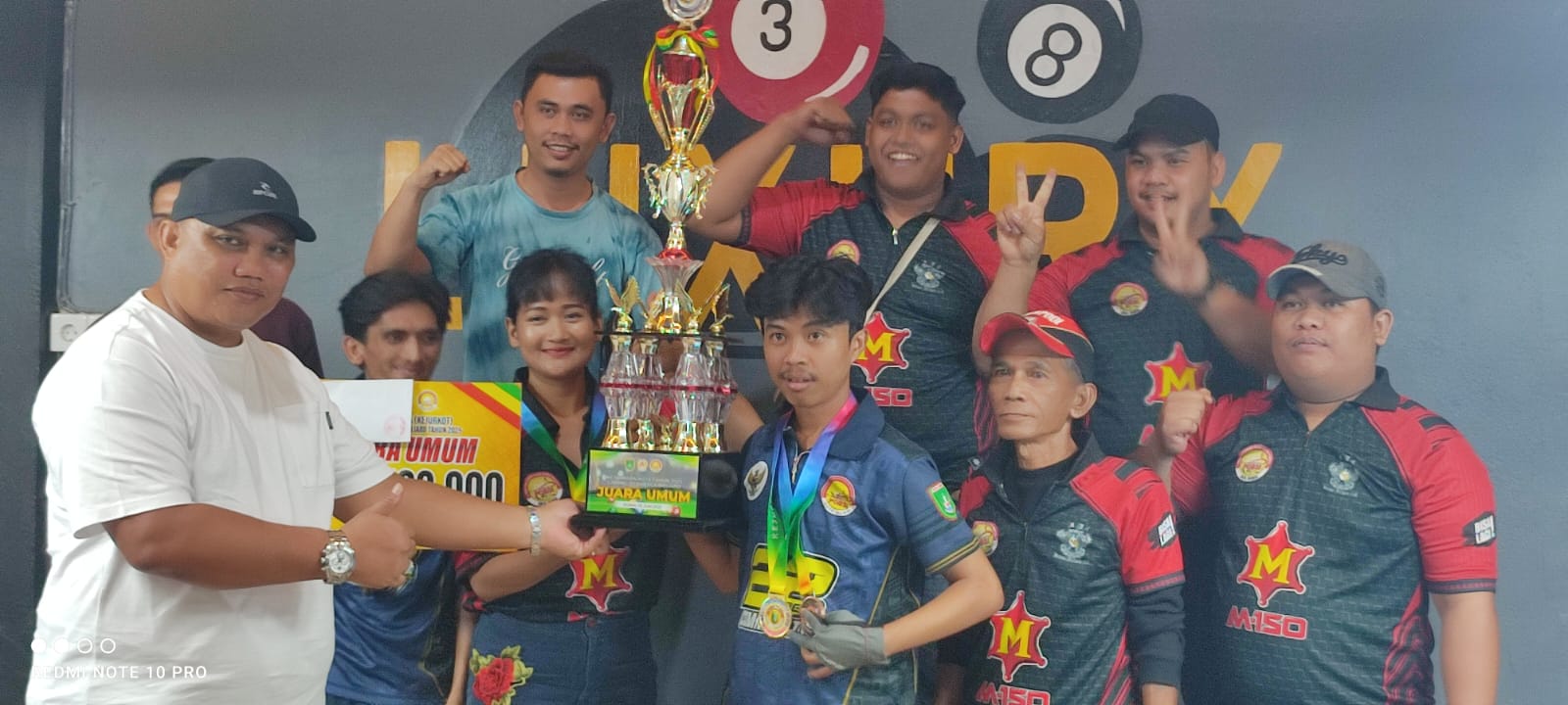 DBC Sebagai Juara Umum Kejurkot Cabor Billiard 2025 - Hallo Dumai